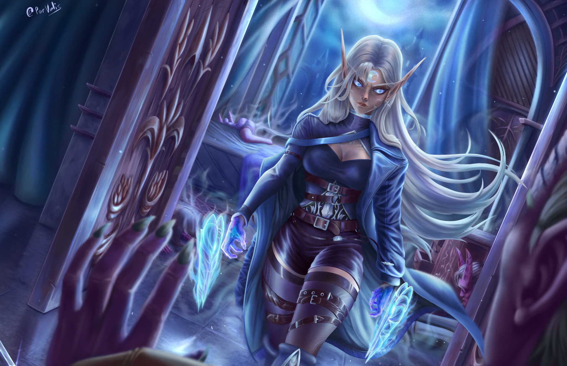 ArtStation - DnD OC: Sanguine Ilidoren Art