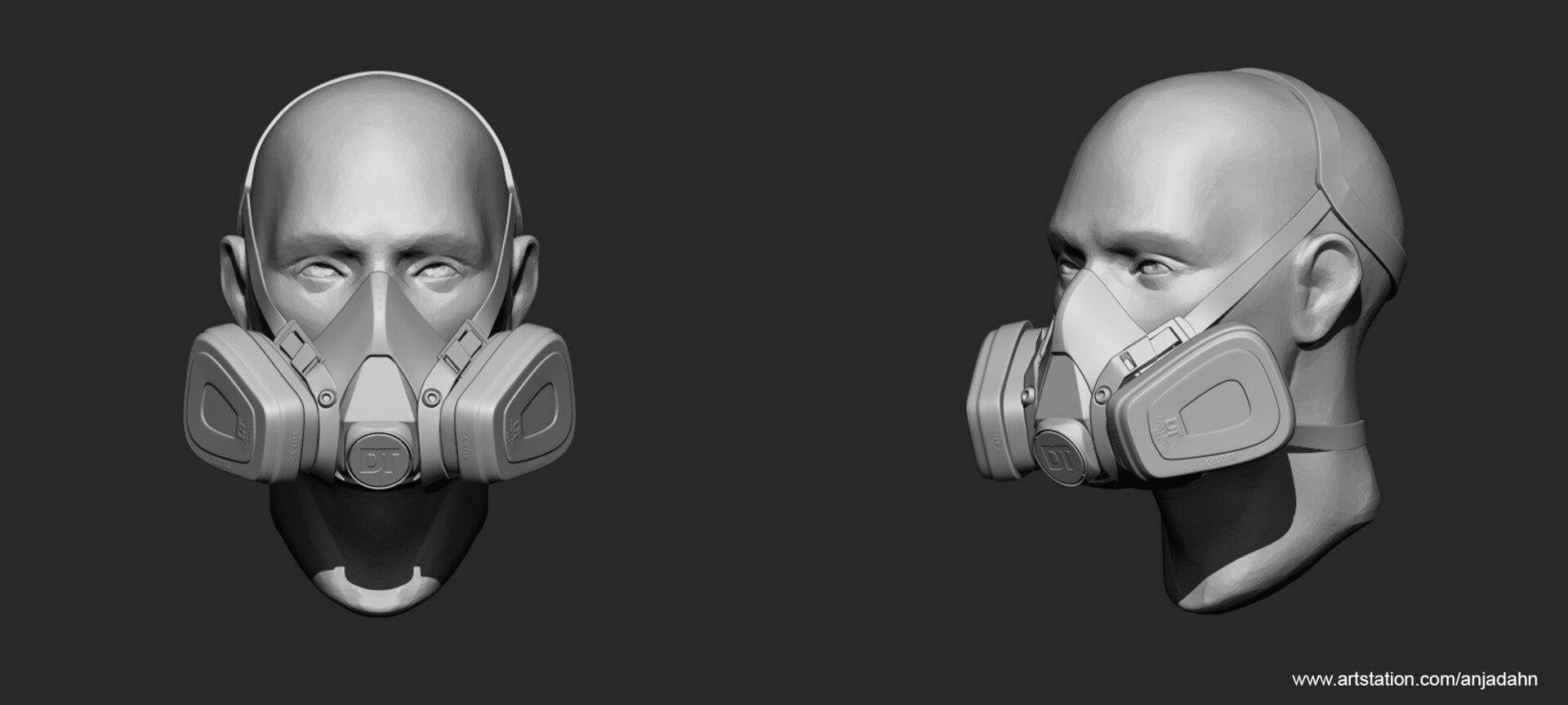ArtStation - Mask - Hard Surface Modeling Study
