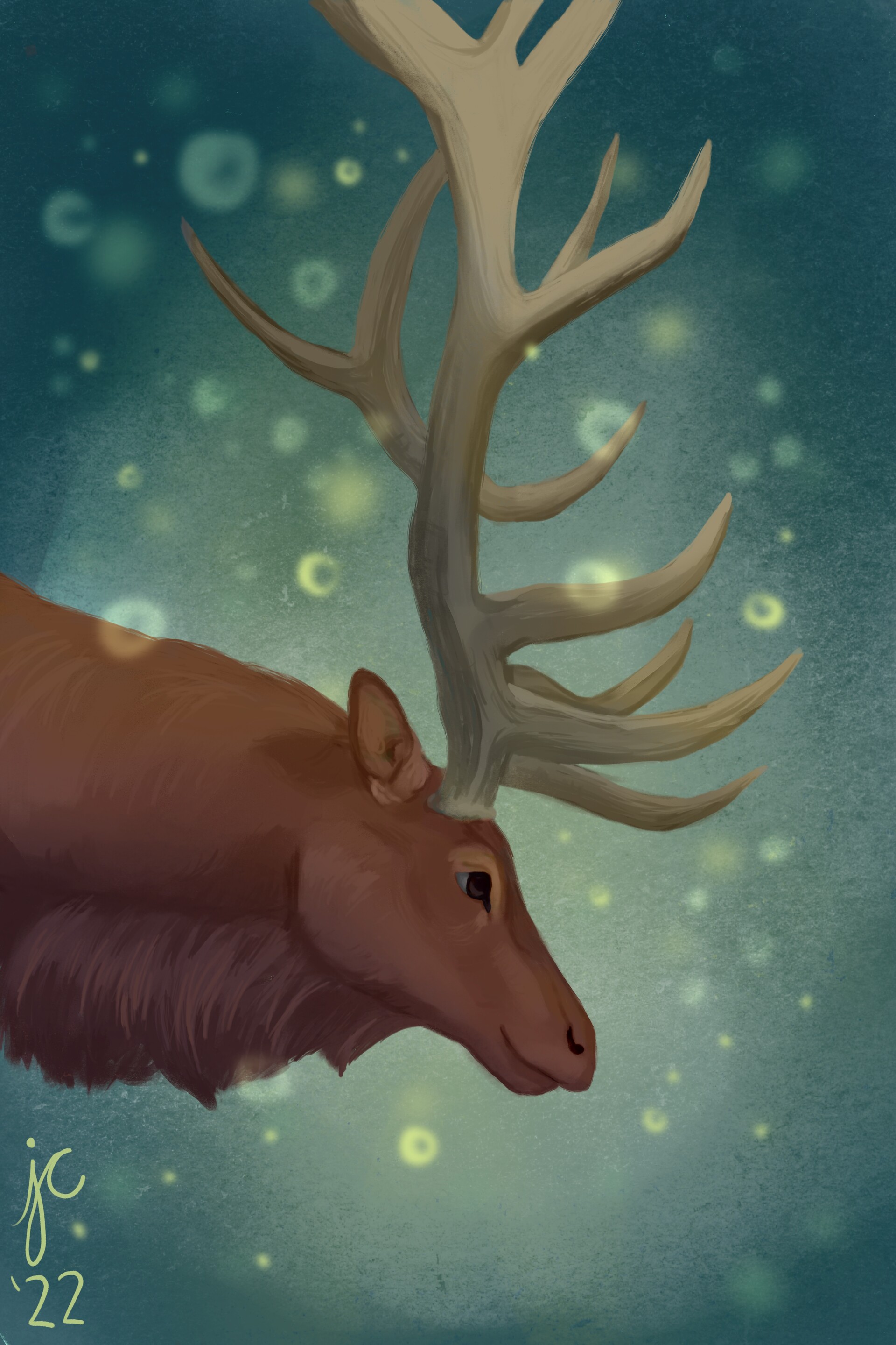 ArtStation - Elk Illustration