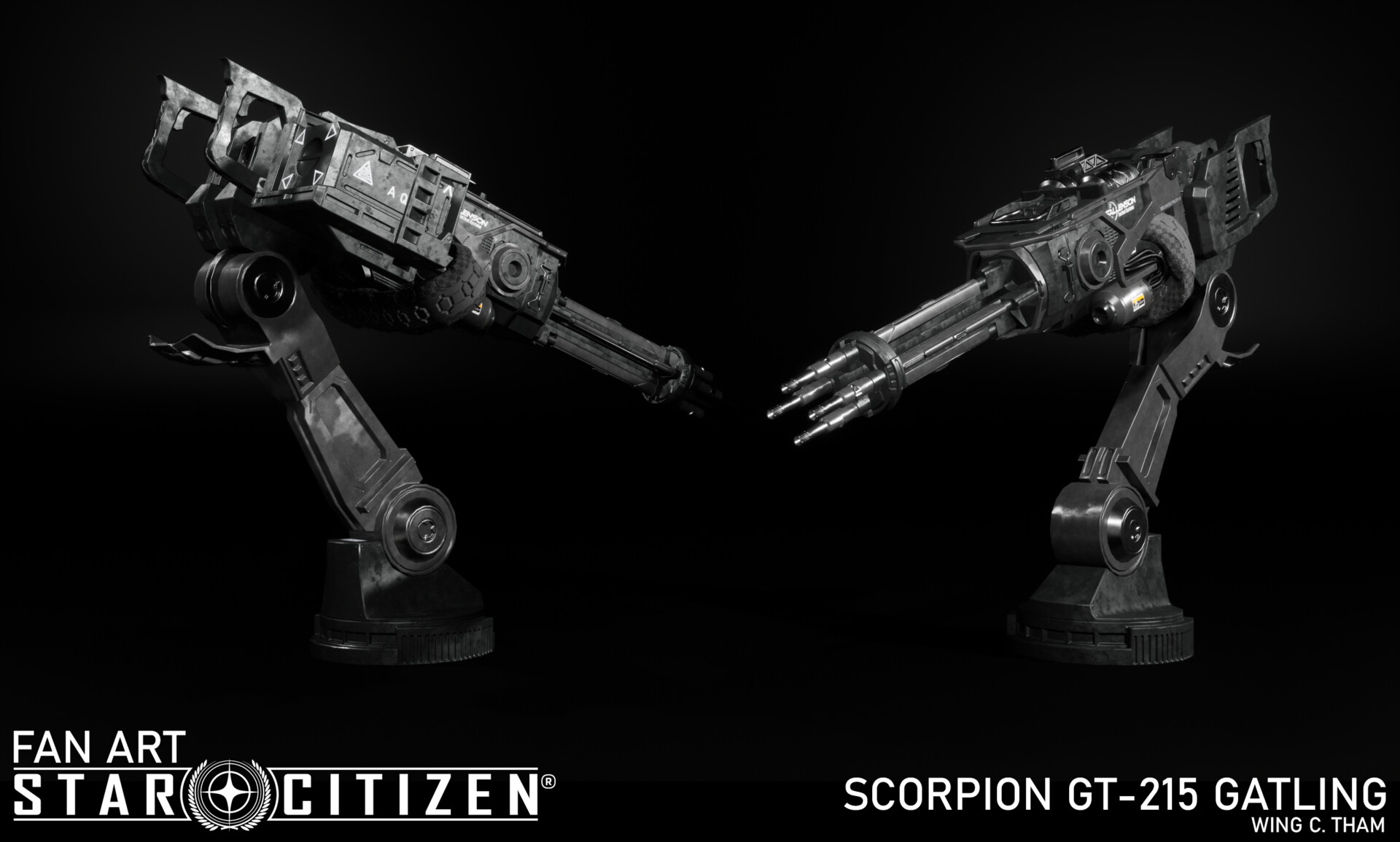 Wing Tham - Star Citizen - Fan Art - Scorpion GT-215 Gatling