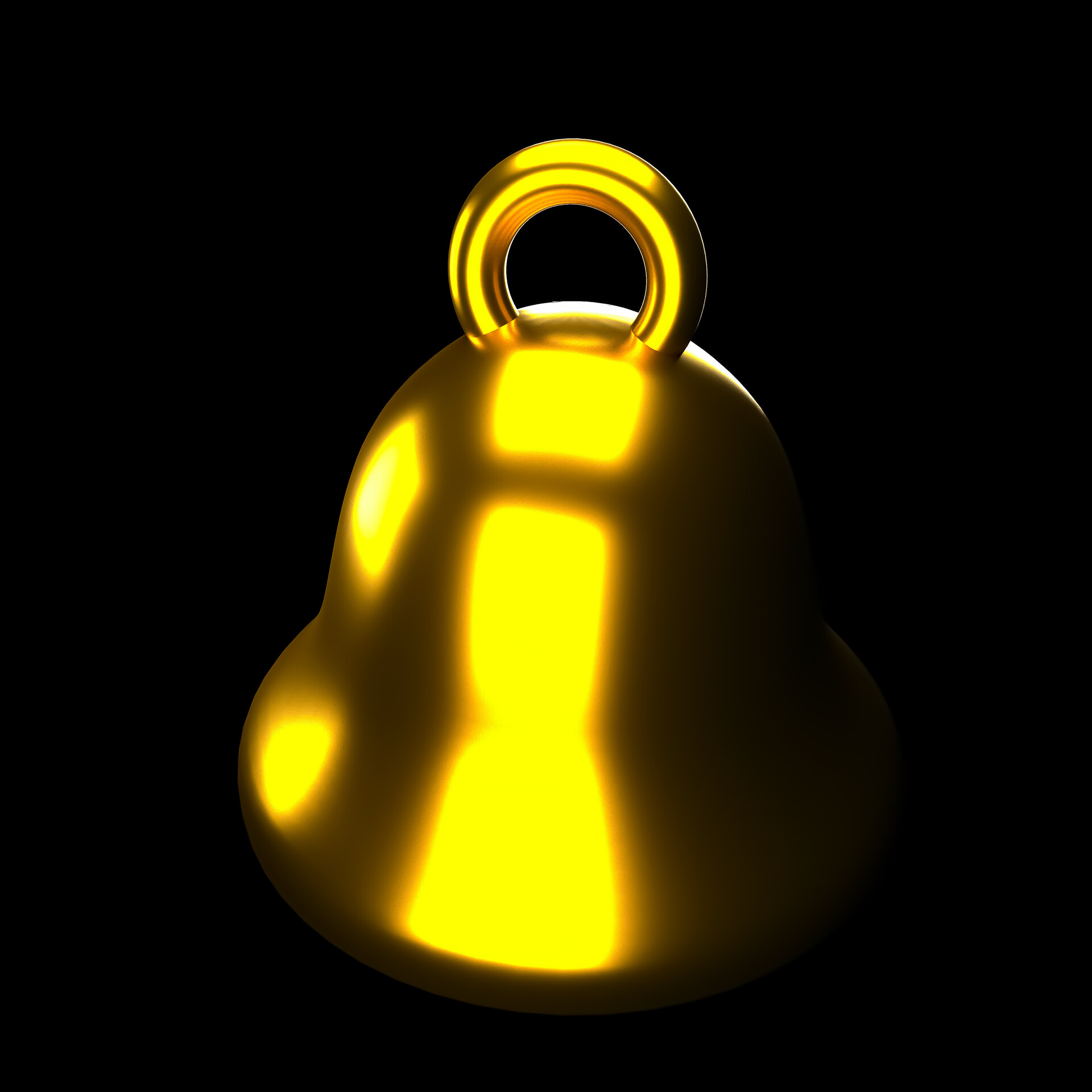 ArtStation - Gold Bell 3D Model.
