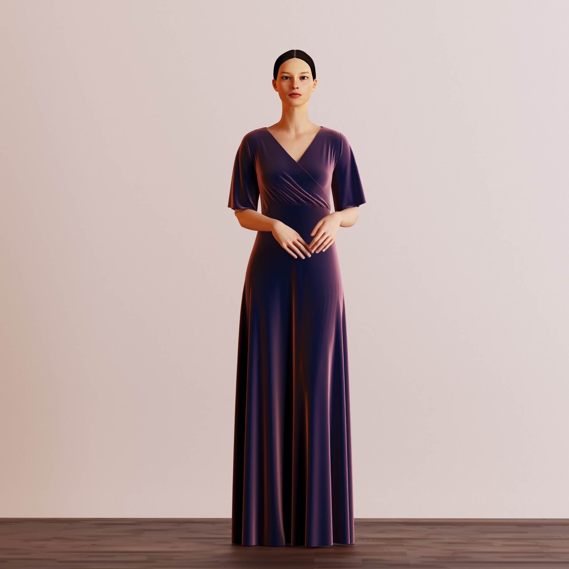 ArtStation - Cute Velvet Dress