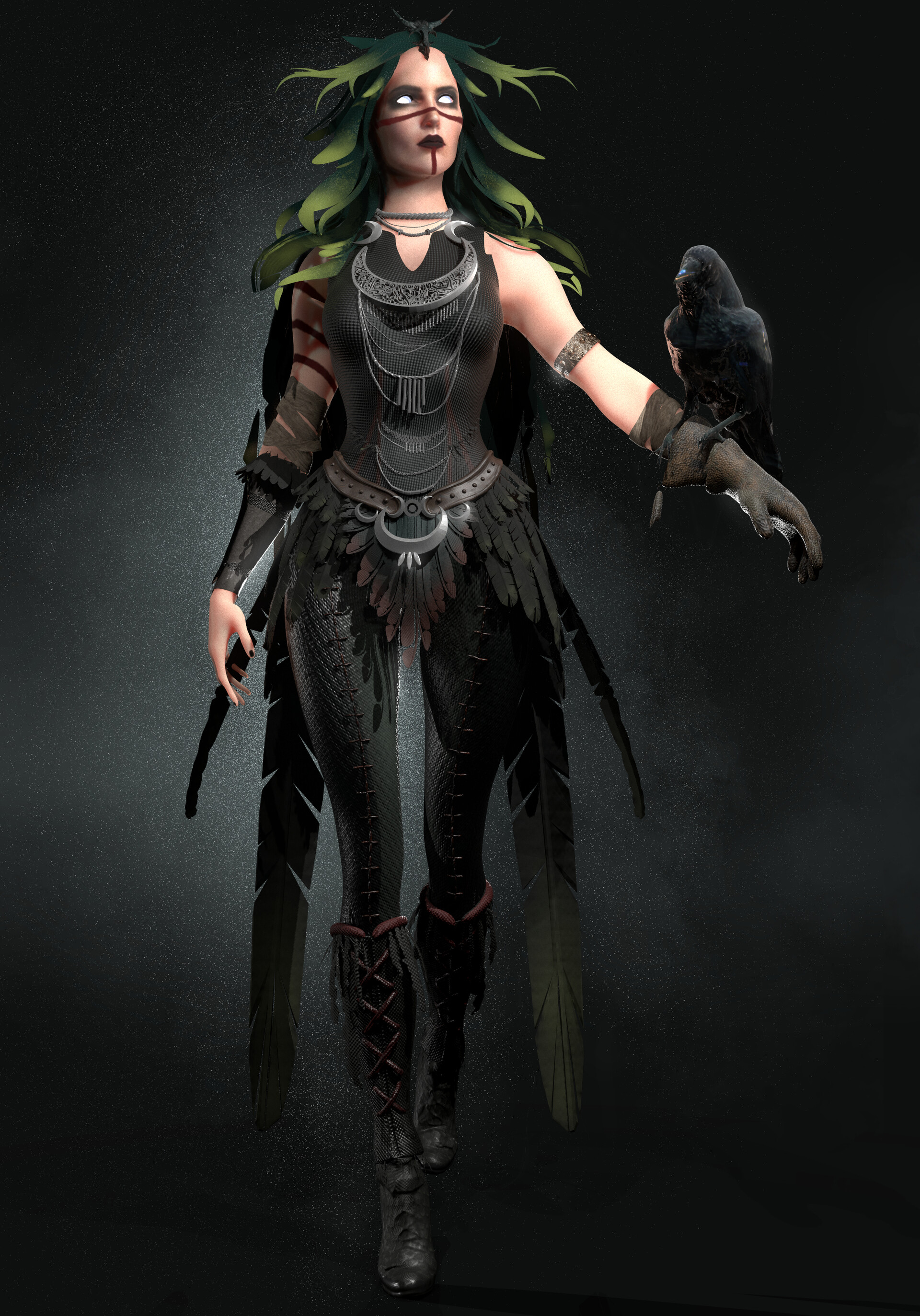 ArtStation - Crow girl