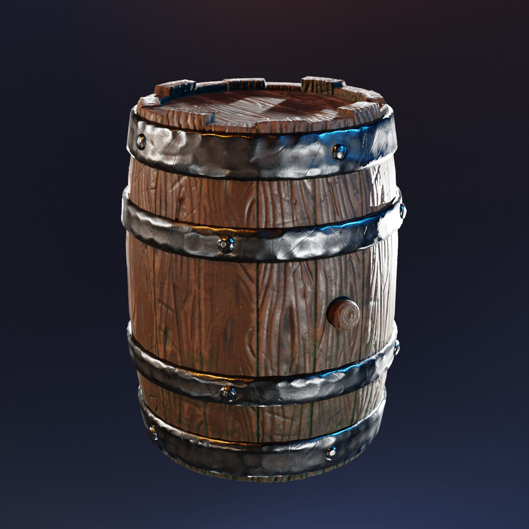 ArtStation - Barrel game asset