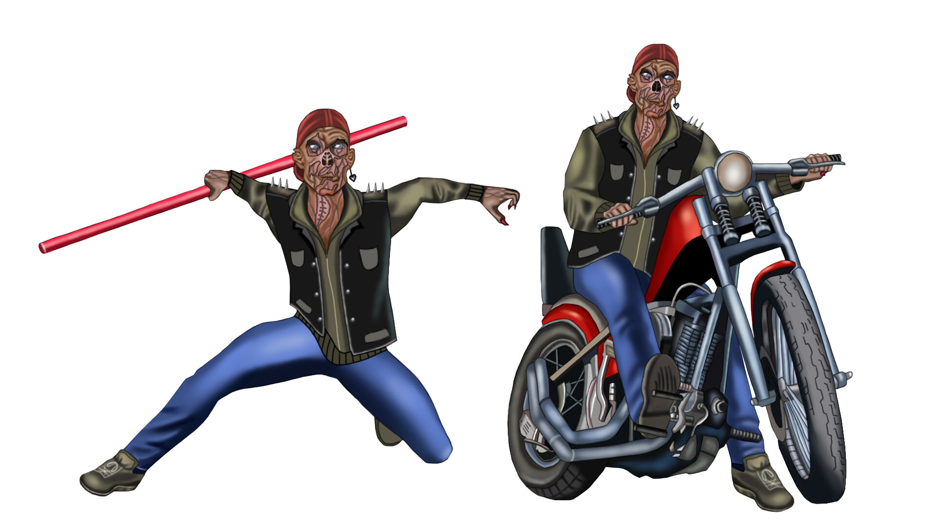 ArtStation - Ghoul character dynamic poses