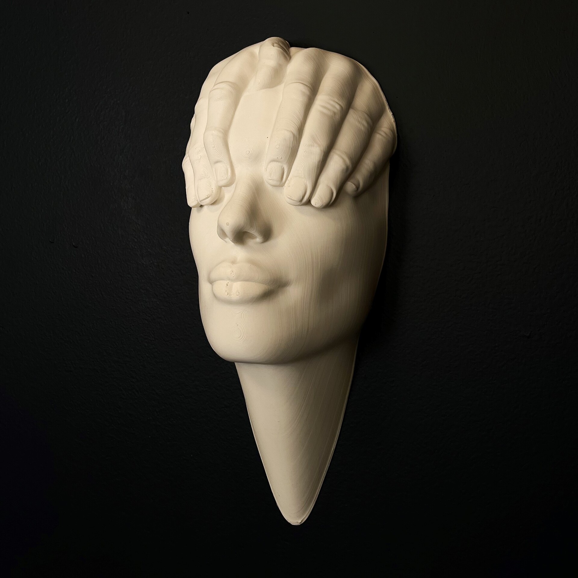 ArtStation - 3D STL MODEL ABSTRACT ART FACE WALLART LUCID DREAM THE ...