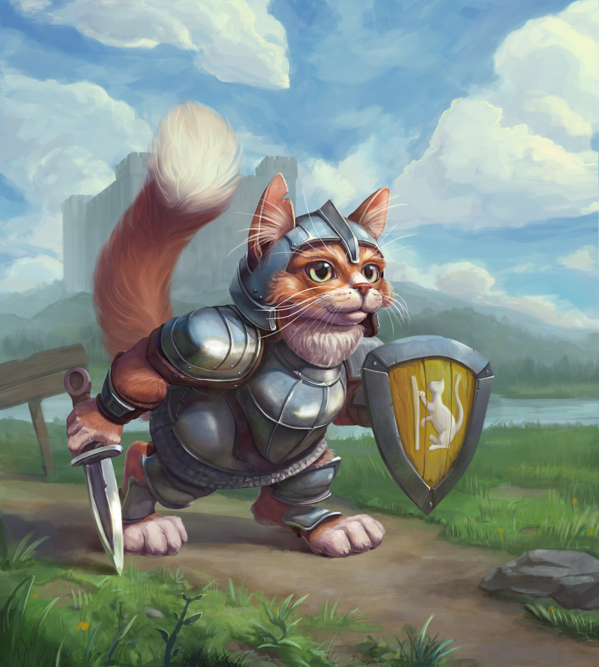 ArtStation - Cat town guard