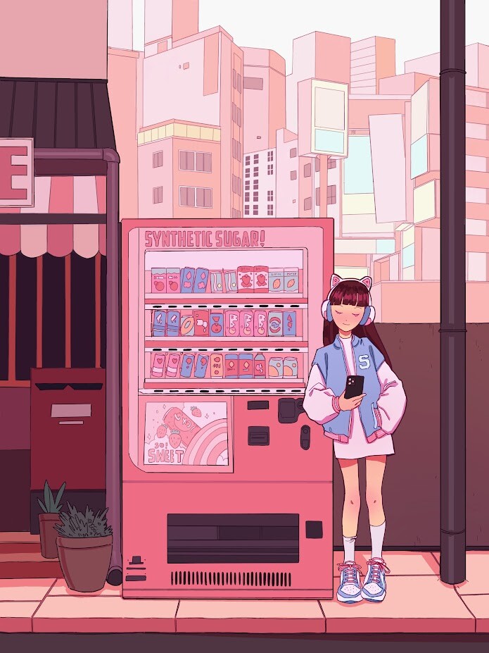 ArtStation - Synthetic Sugar: Vending Machine