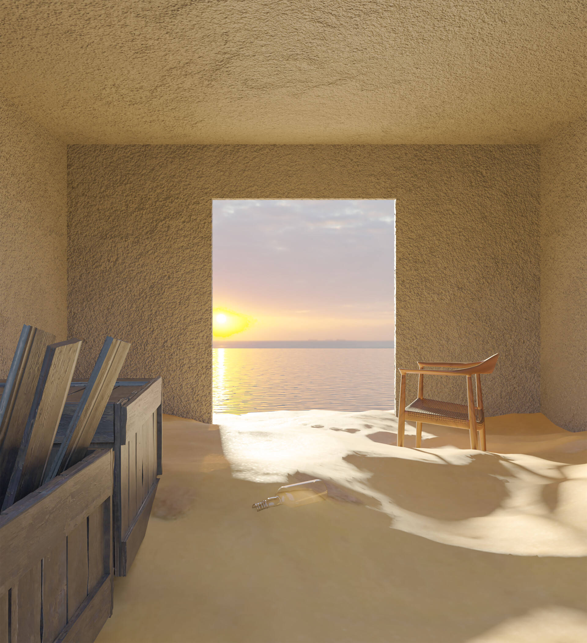 ArtStation - Sand Filled Environment, Environment Design, 3D Dreamland ...