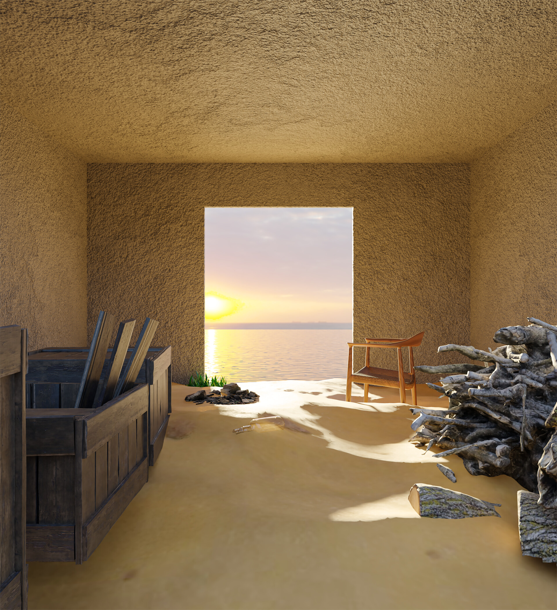 ArtStation - Sand Filled Environment, Environment Design, 3D Dreamland ...