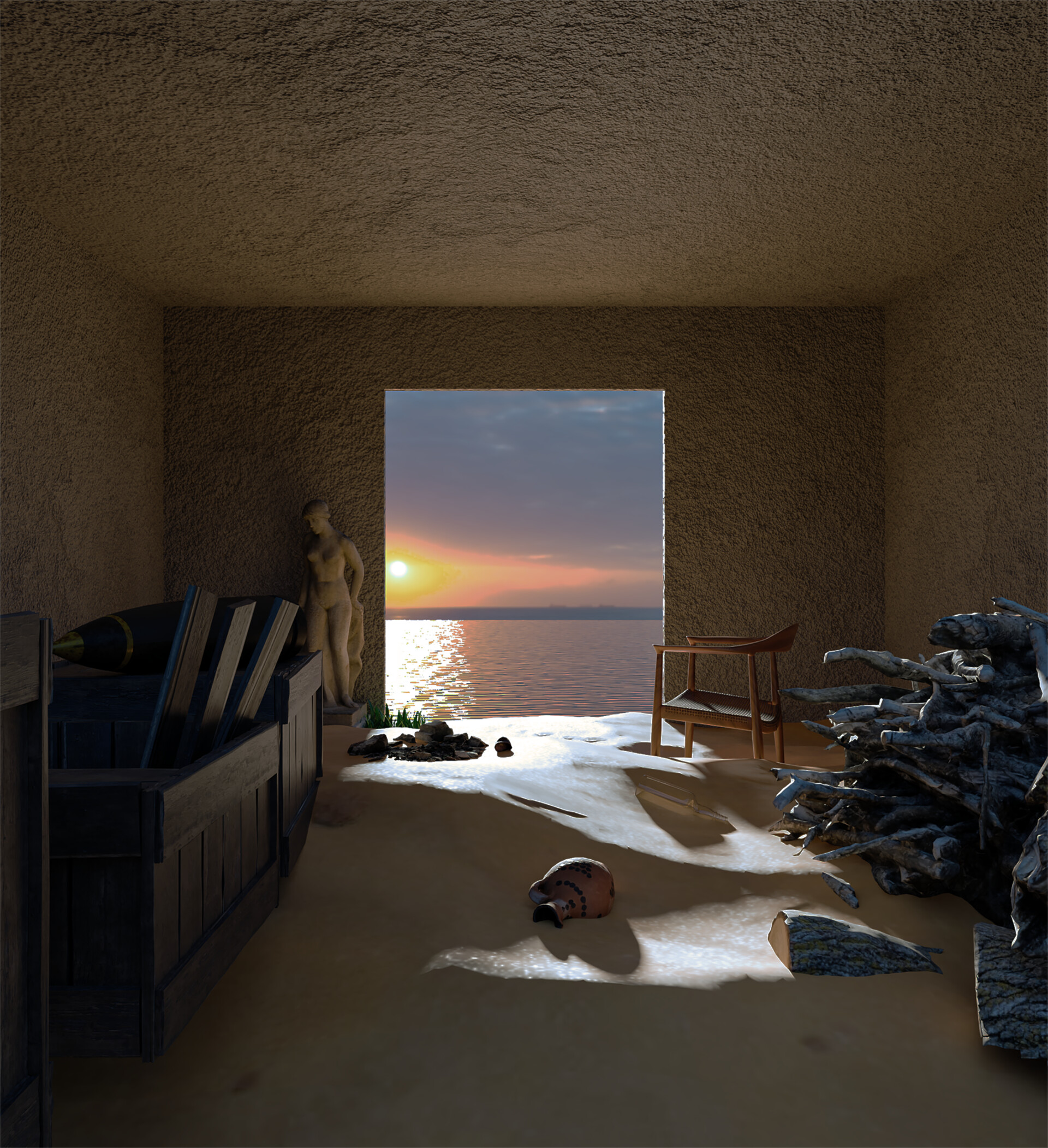 ArtStation - Sand Filled Environment, Environment Design, 3D Dreamland ...