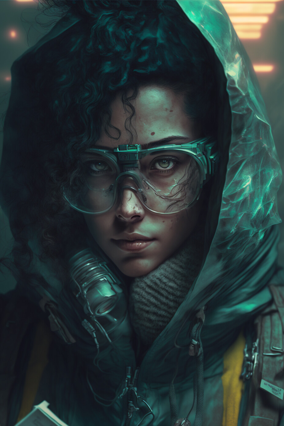 ArtStation - tech girl from the future.