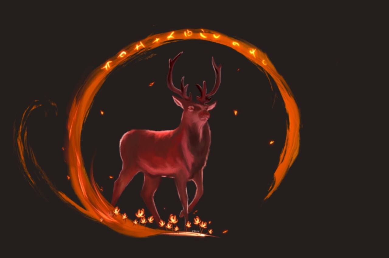ArtStation - Fire Deer