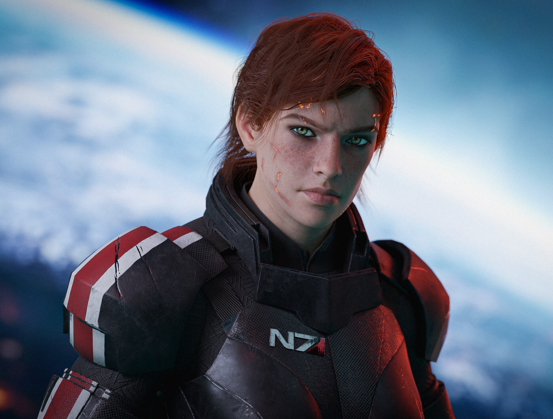 ArtStation - Commander Shepard