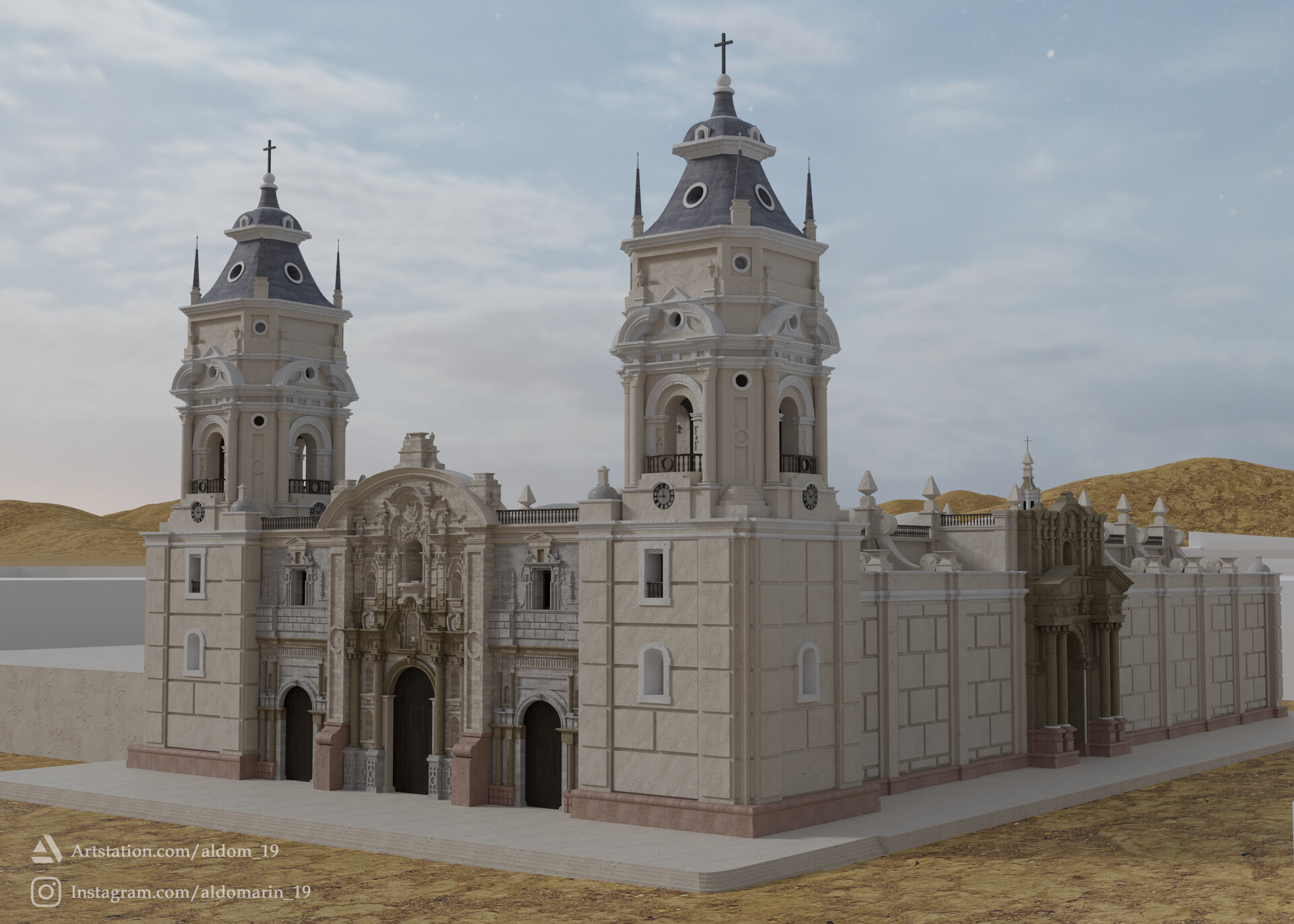 ArtStation - Lima Cathedral 3D
