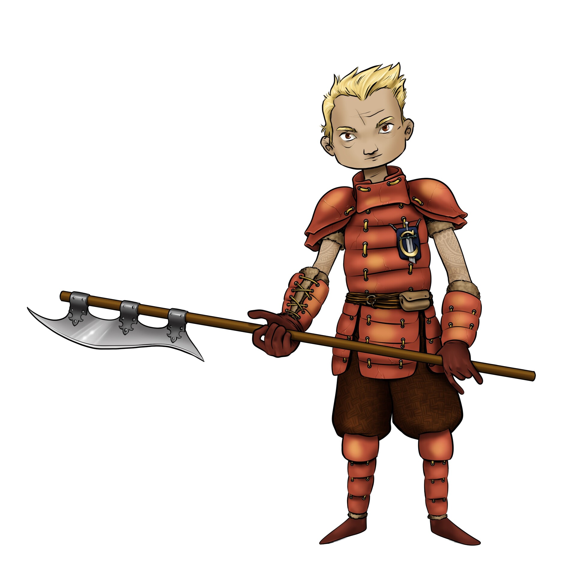 ArtStation - Ipsen Barrouk, friendly npc guard, part-time barbarian