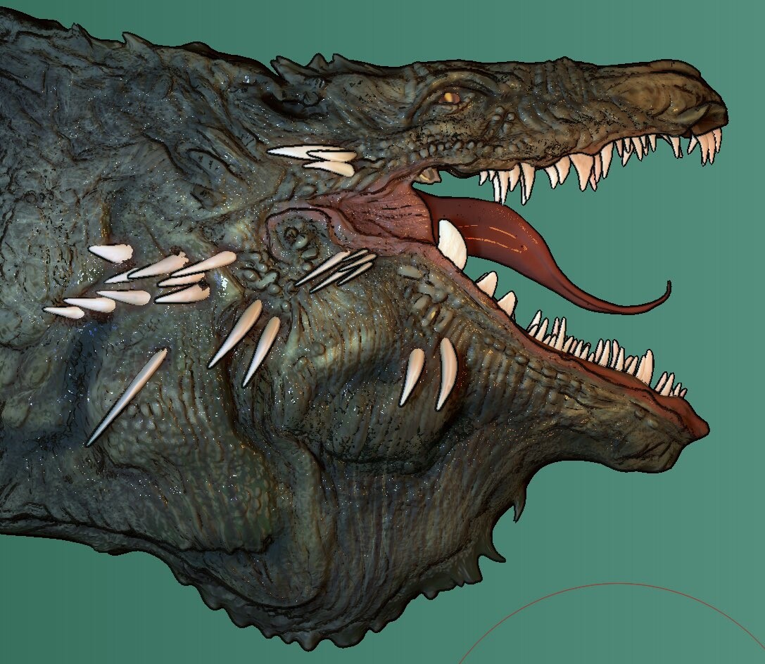 Sansho Artstation - Quicksculpt Vhagar Head