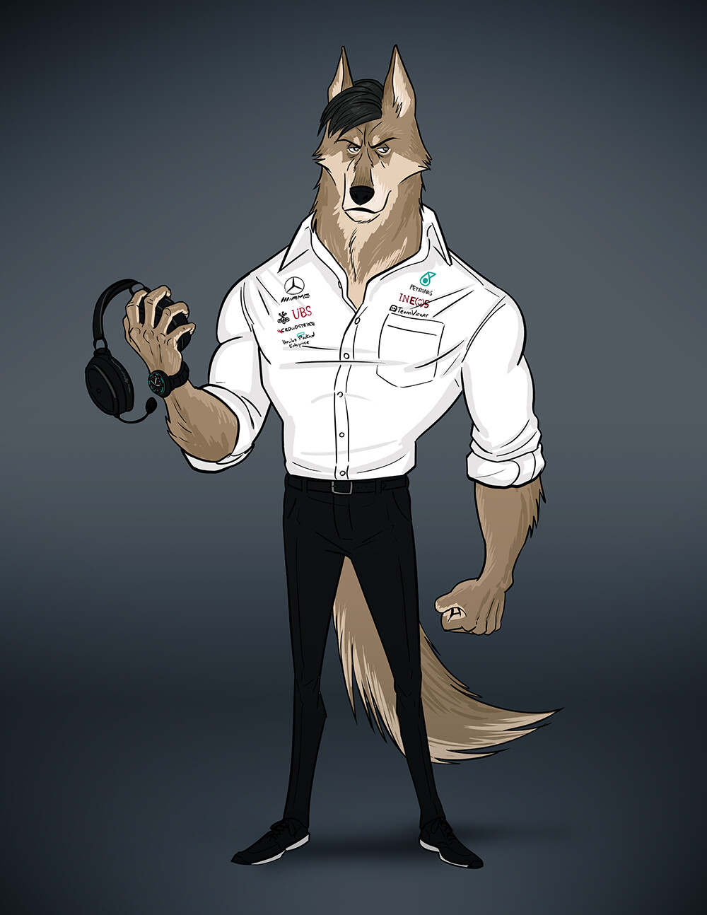 ArtStation - Toto Wolff wolf