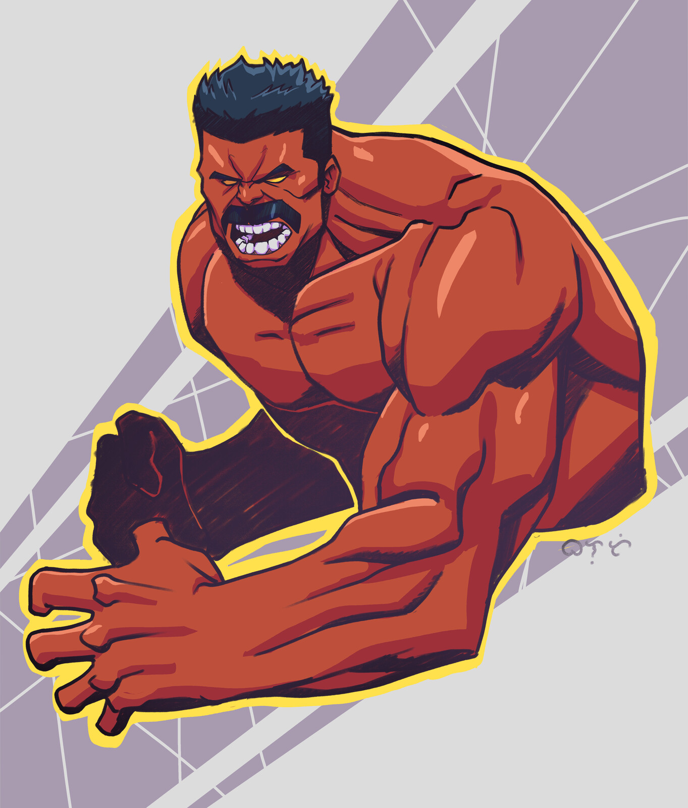 Romar Olasiman - Red Hulk