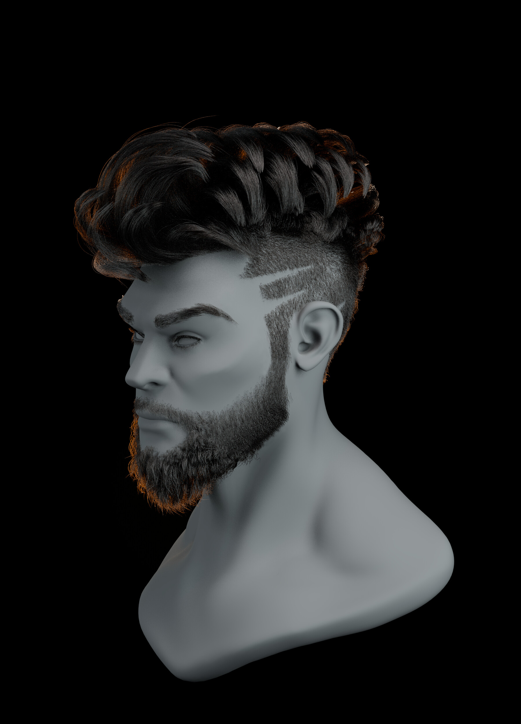 ArtStation - HAIR GROOMING TEST 06