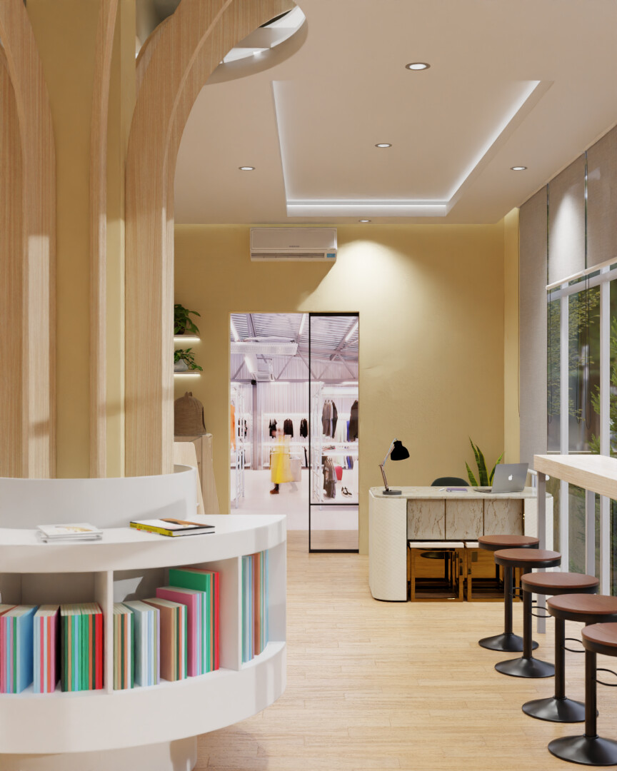 ArtStation - Textile Store Design - Customer Area