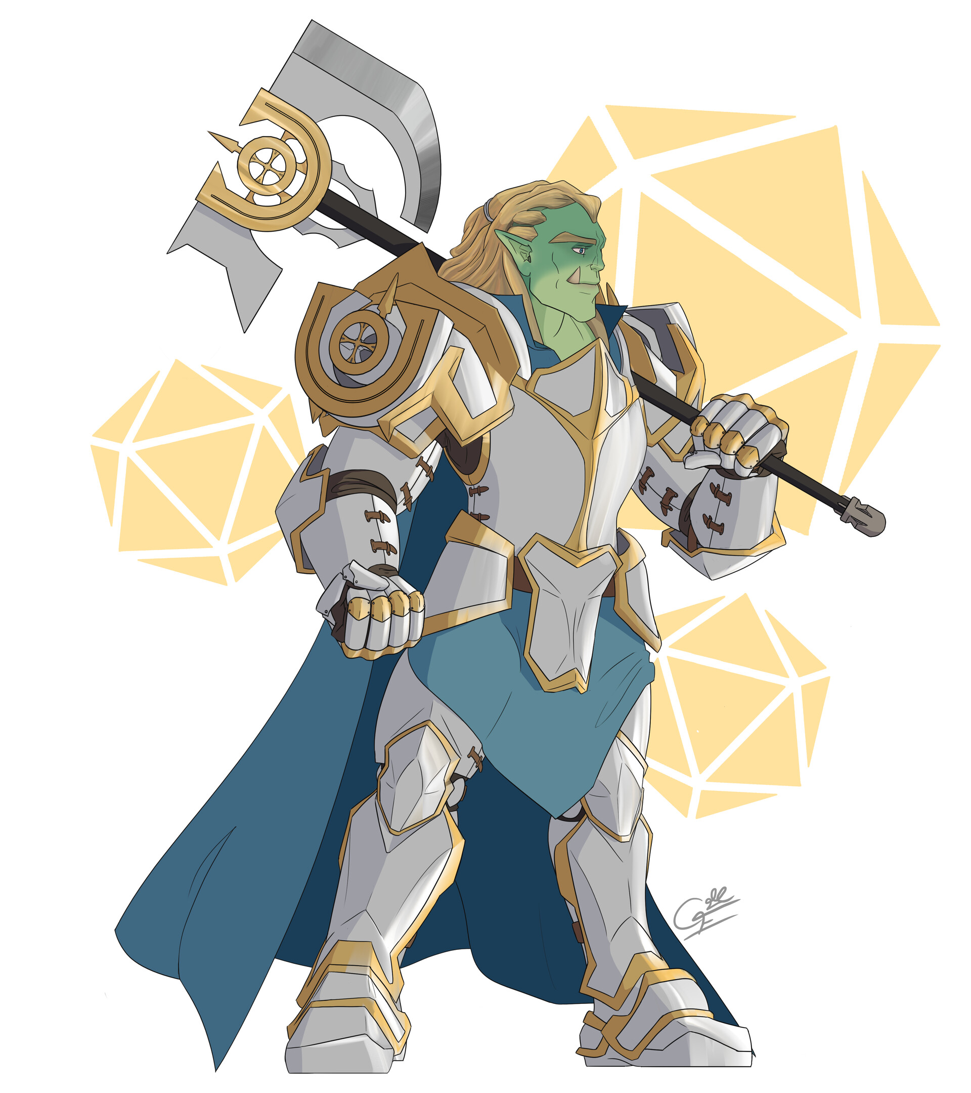 ArtStation - Half-Orc Paladin