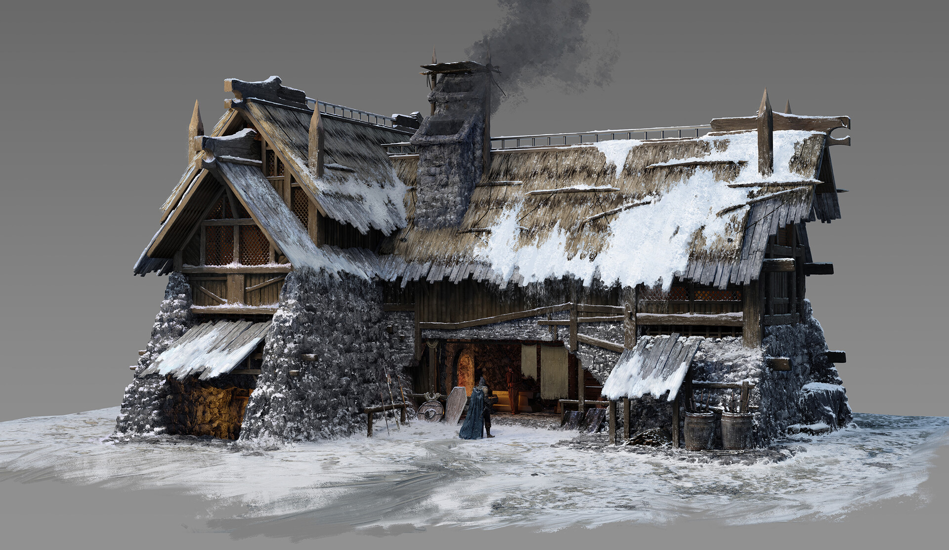 ArtStation - Cold land building design