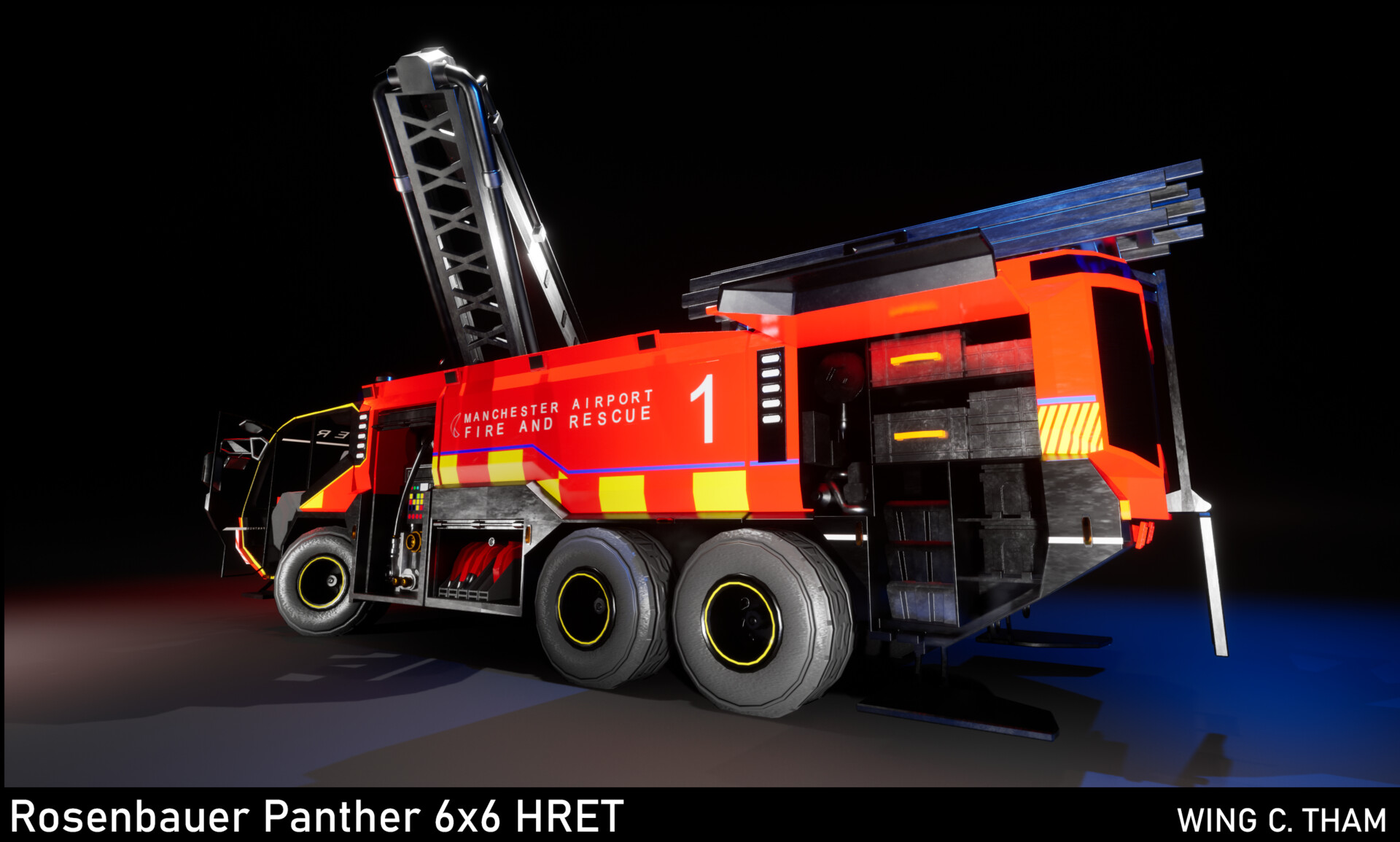 Wing Tham - Interactive Fire Engine Project: Rosenbauer Panther 6x6 HRET
