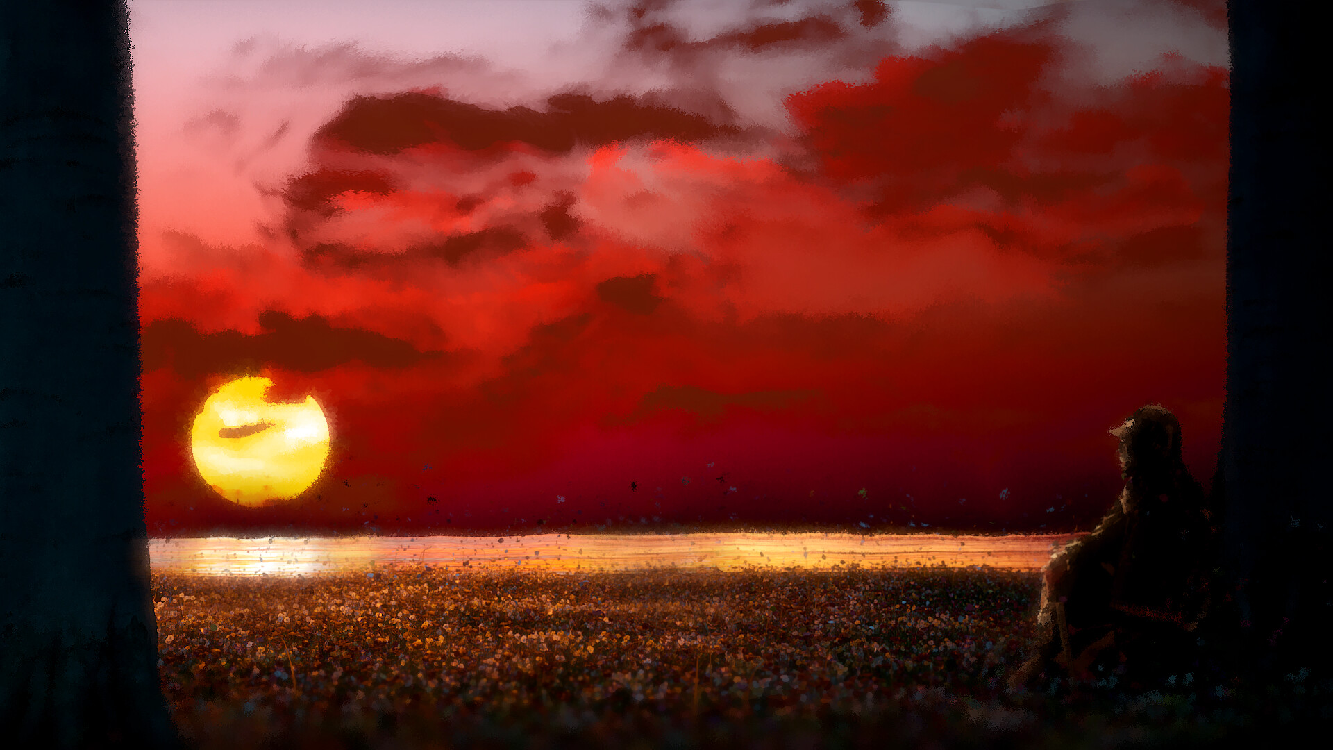 ArtStation - Samurai Flower Field