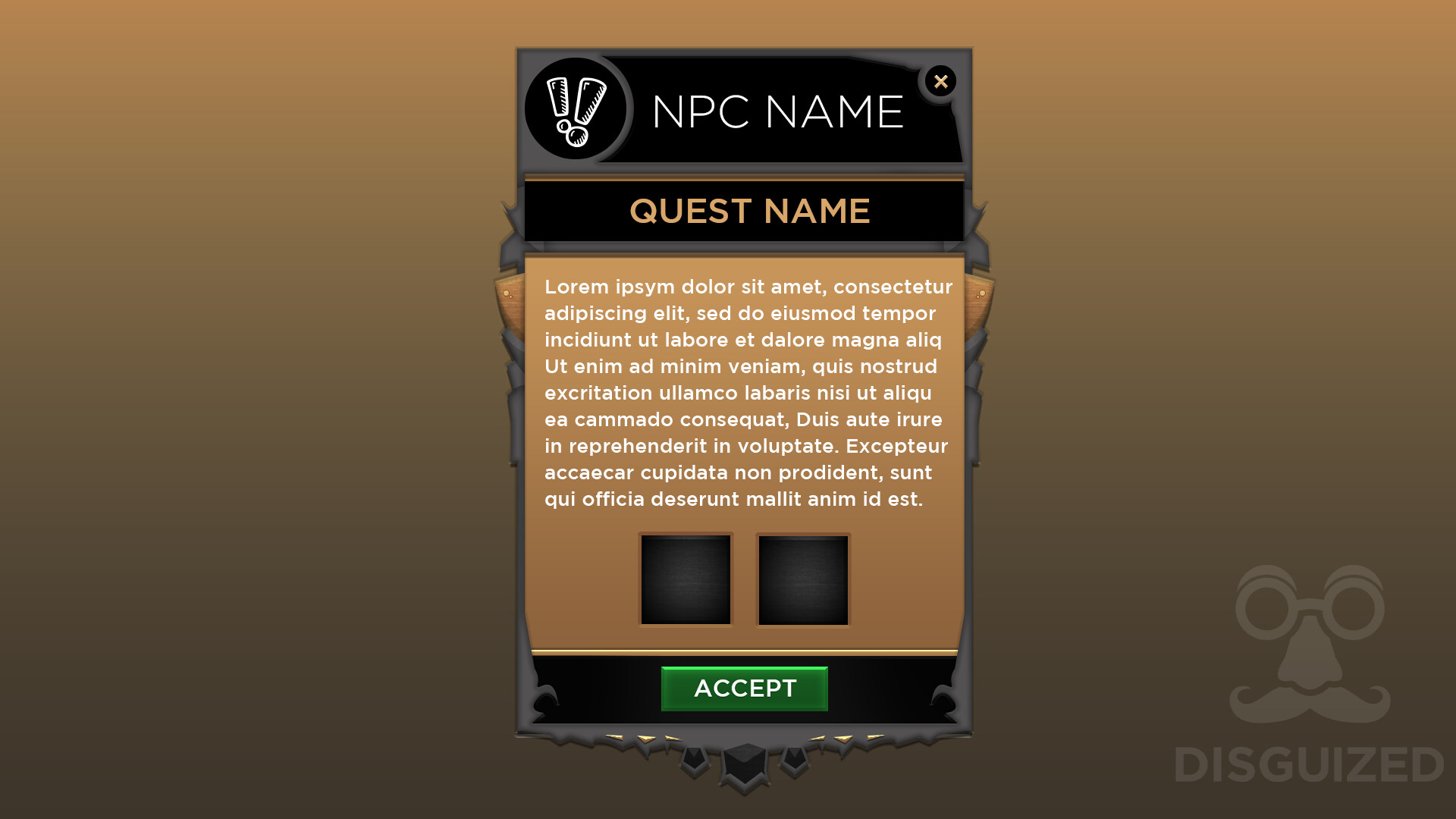 𝕯𝖎𝖘𝖌𝖚𝖎𝖘𝖊𝖉𝕯𝖆𝖘𝖍 - RPG style UI