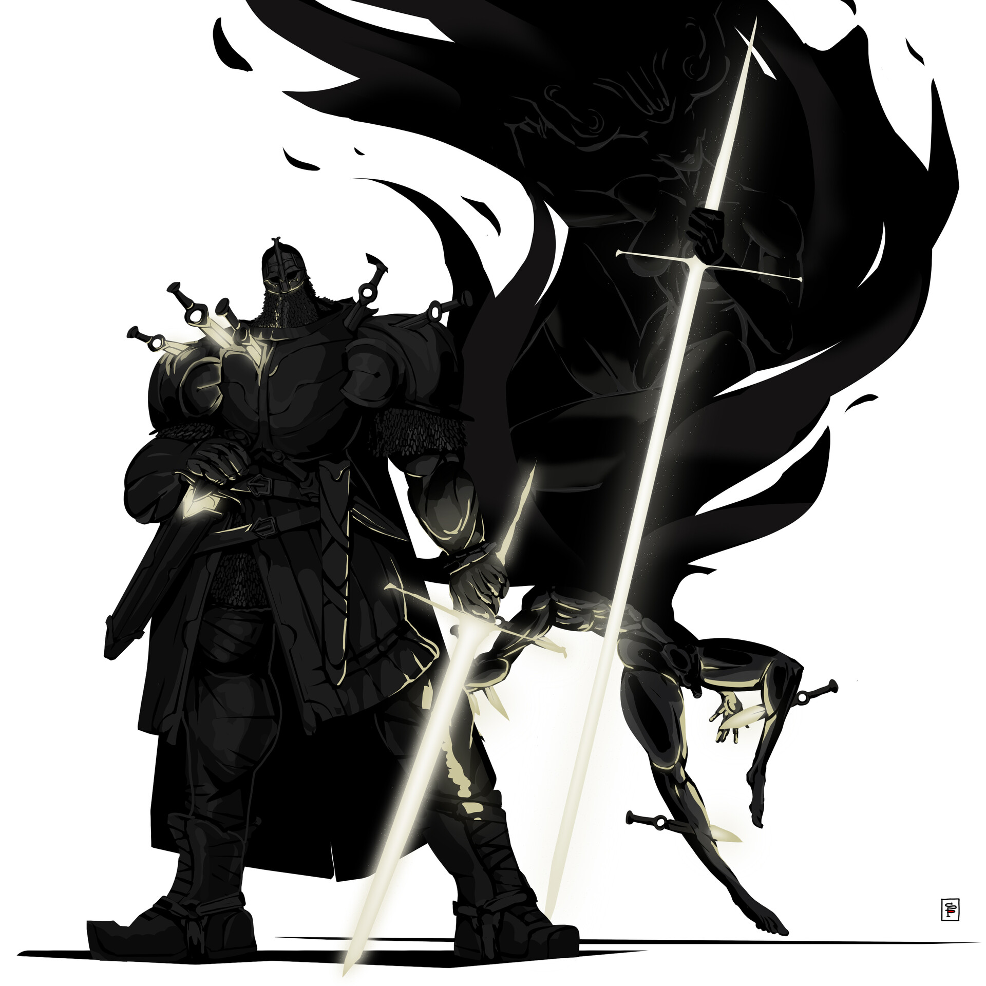 ArtStation - Silent SInger and Umbra, Pawn to the Queen