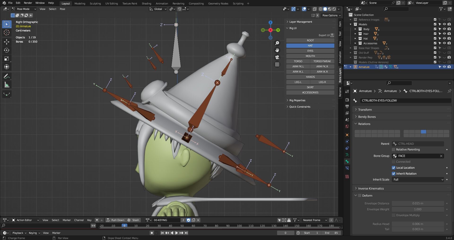 Scott Brookes - Witch/Alchemist Character Model with Rig and Animation
