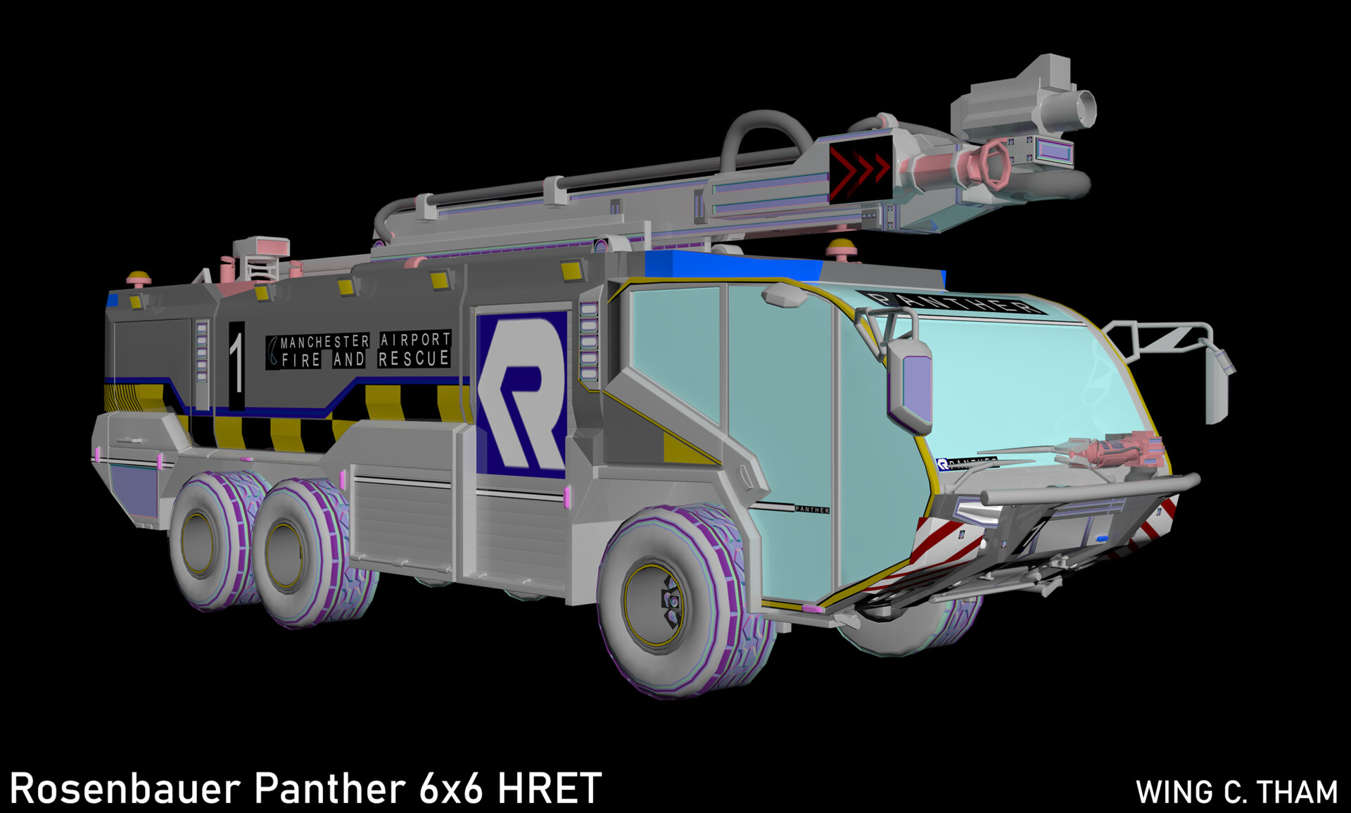 Wing Tham - Interactive Fire Engine Project: Rosenbauer Panther 6x6 HRET