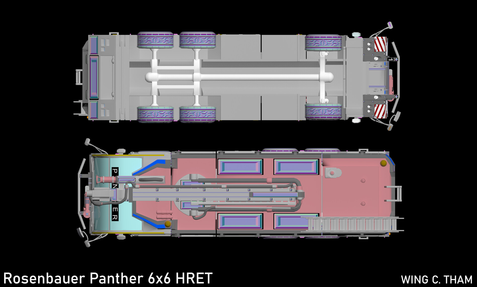 Wing Tham - Interactive Fire Engine Project: Rosenbauer Panther 6x6 HRET