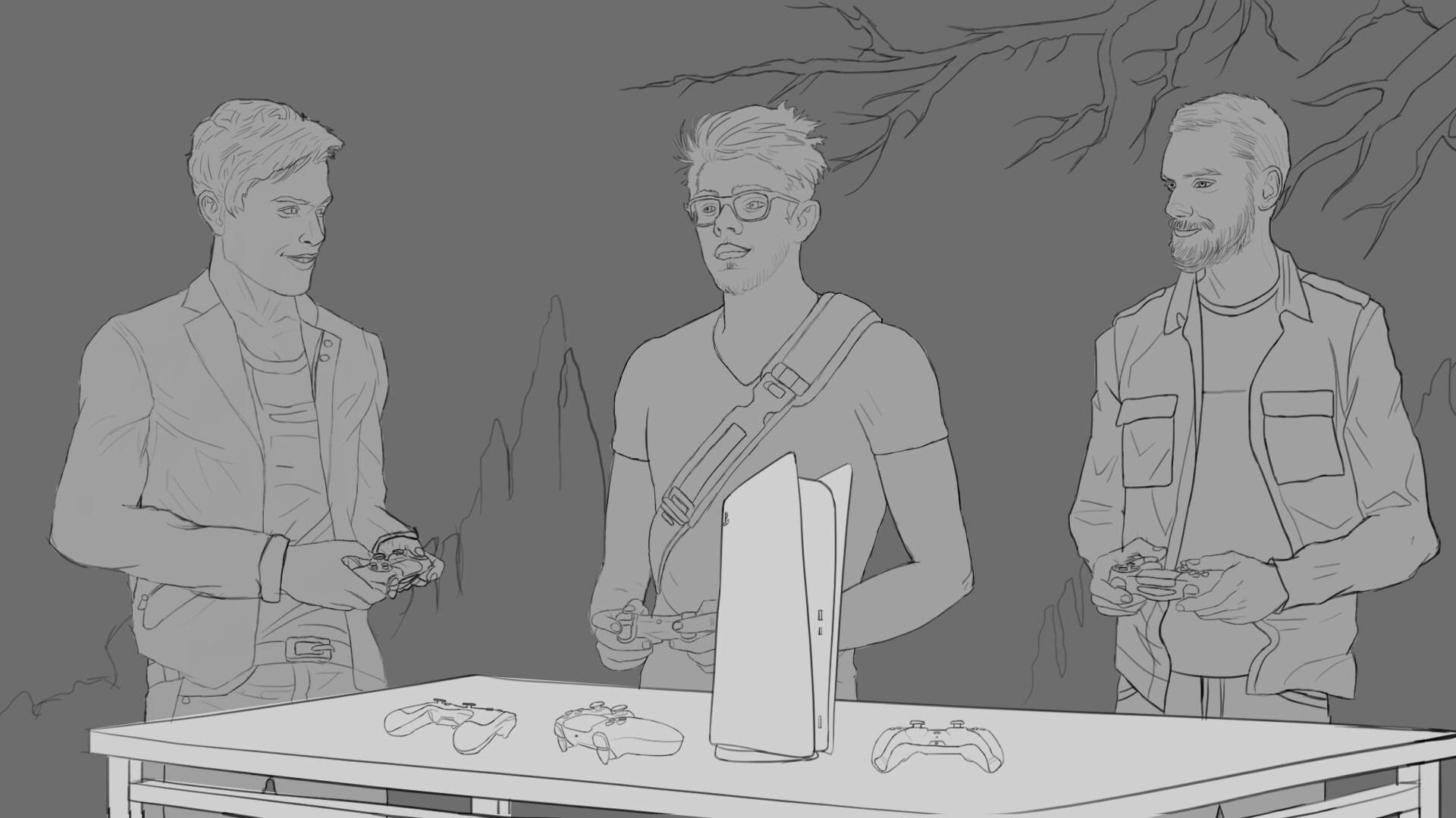 ArtStation - Ps5 Ritual Sketch