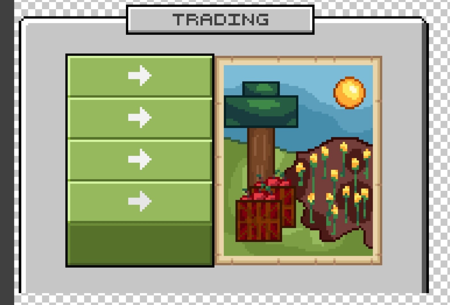 ArtStation - Minecraft trading menu