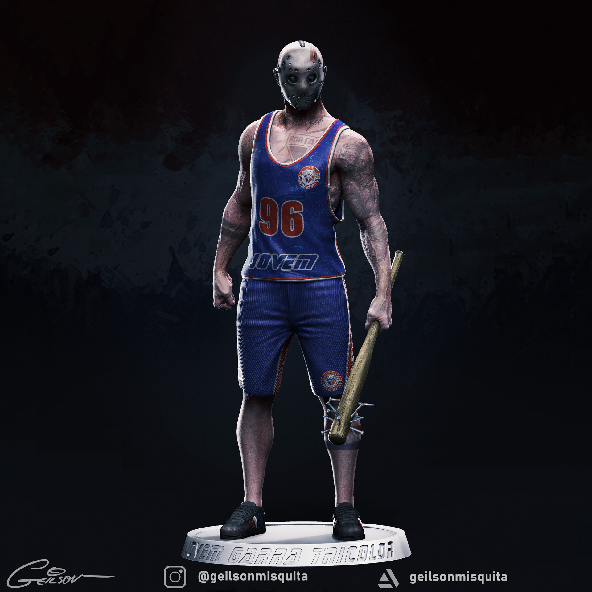 ArtStation - Mascot JGT (Jovem Garra Tricolor)