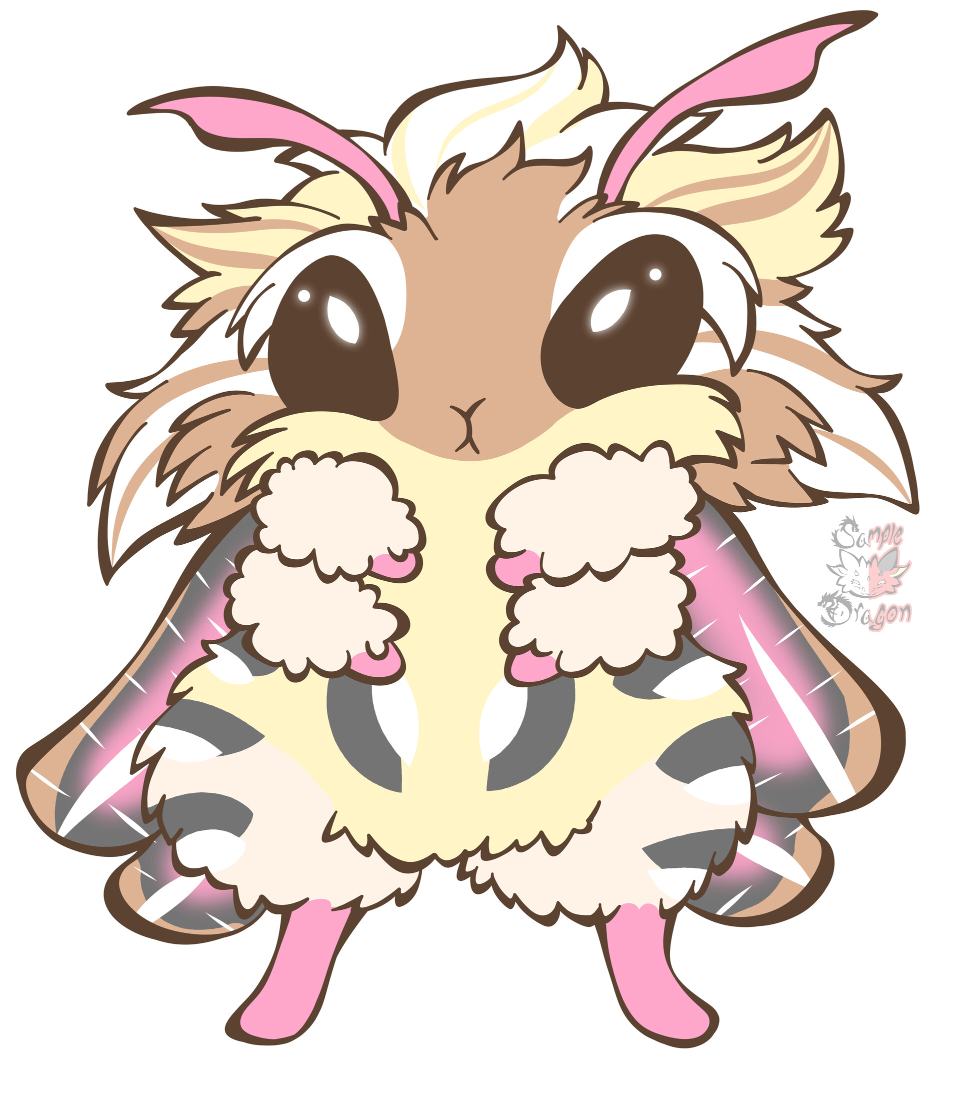 ArtStation - LionHead Coney Moth Coloring Page Free2Use