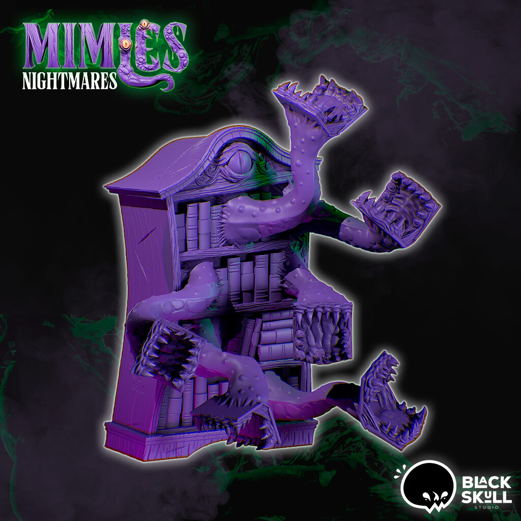 ArtStation - Bookcase Mimic