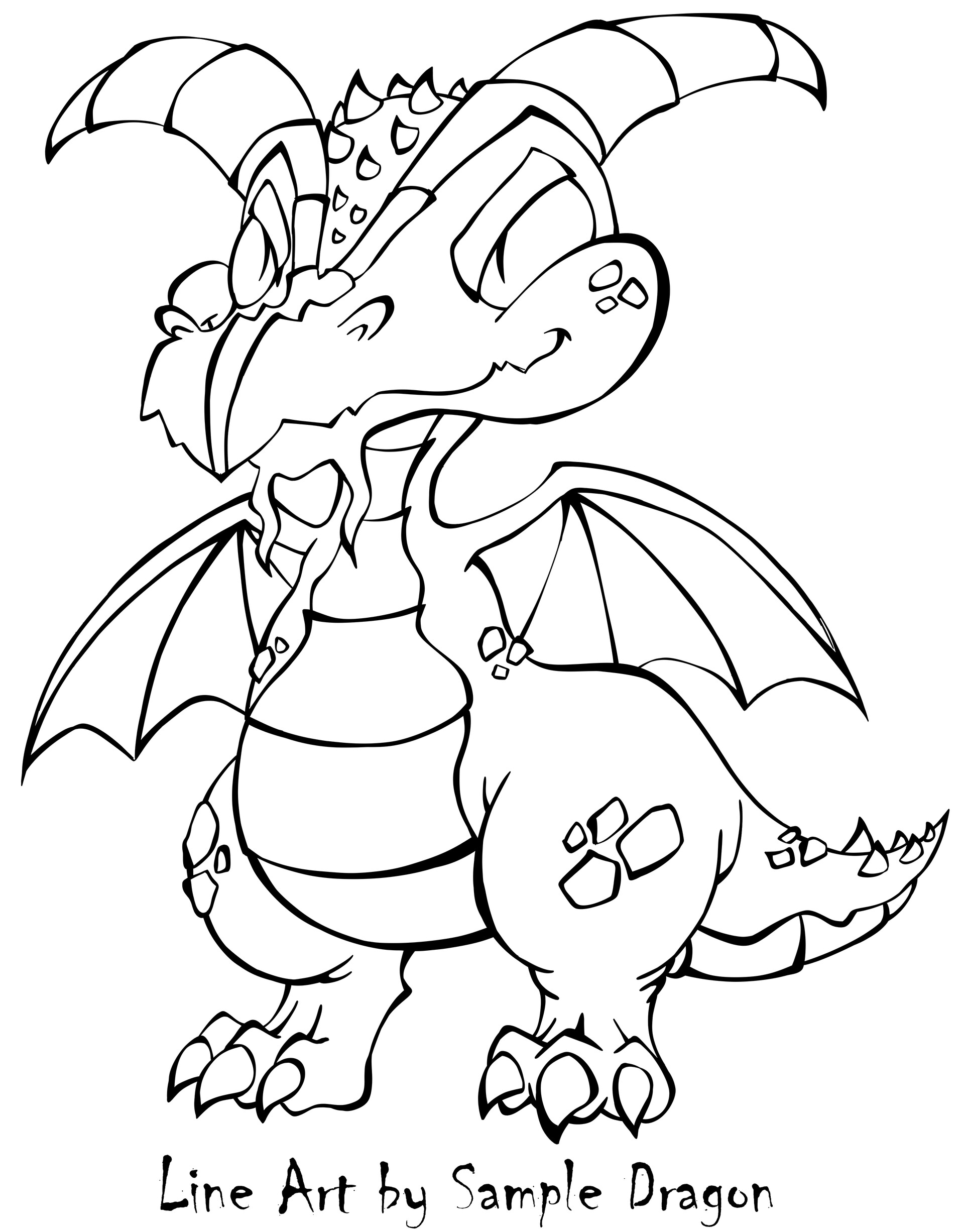 free wyvern coloring pages