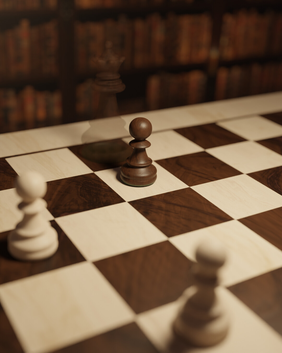 ArtStation - Chess story (procedural wood)