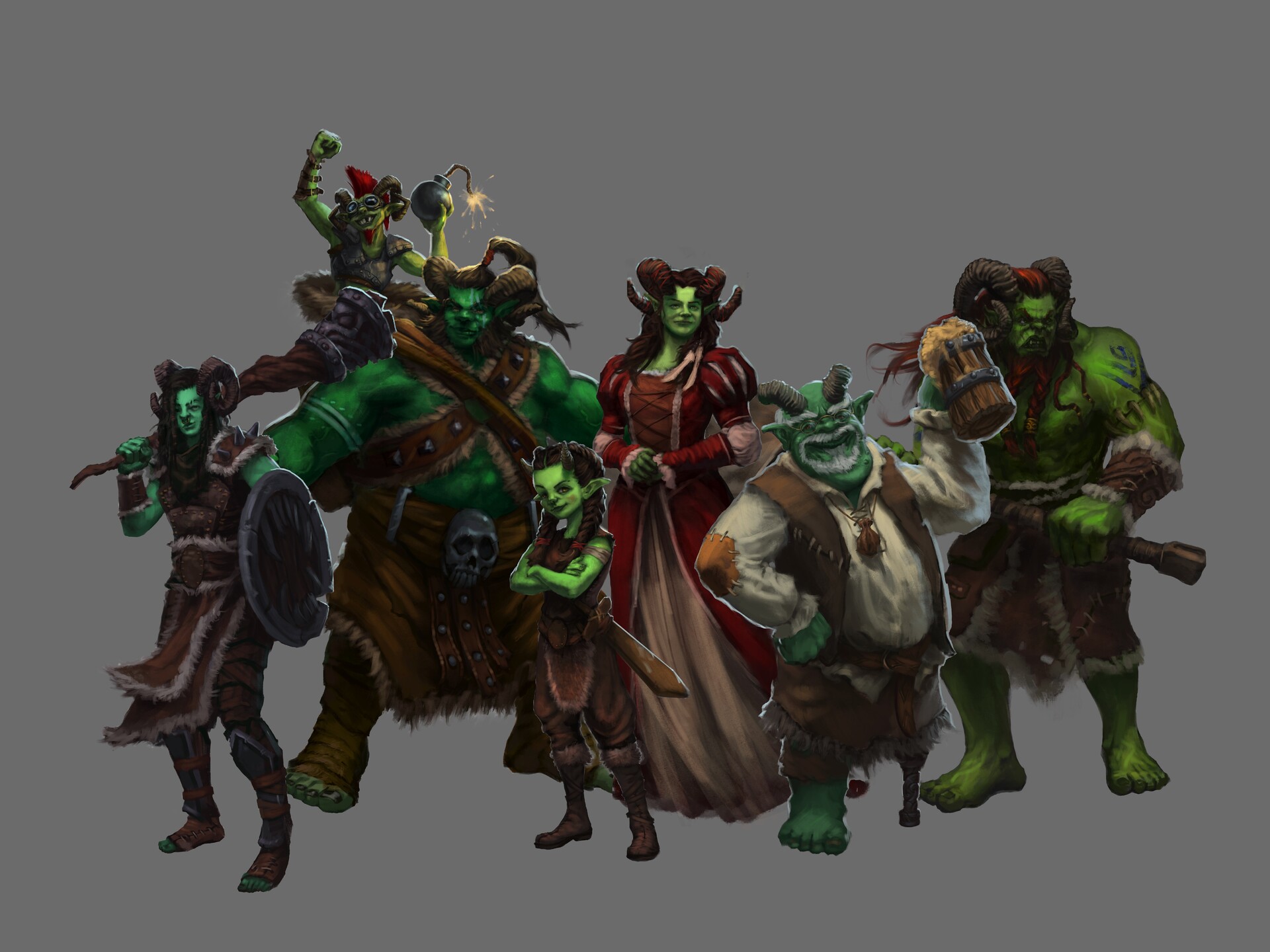 ArtStation - Orc-Like Race Concept Design for Heroes Interactive
