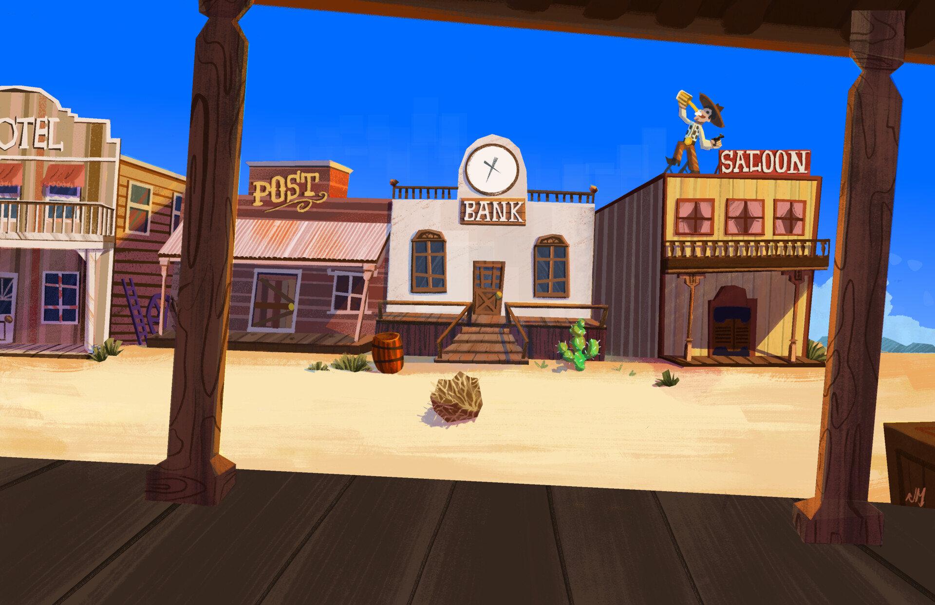 ArtStation - Western Town