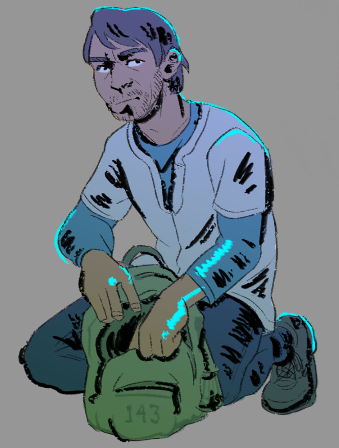 ArtStation - Fan Art: TWDG Javi Sketch