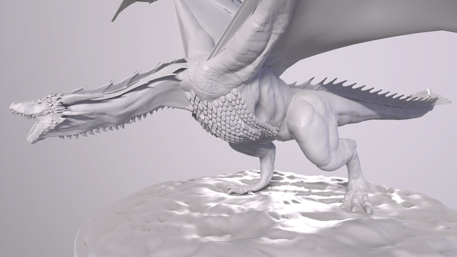 Eden Projekt - Dragon From Game of Throne Printable High Poly Free 3D model