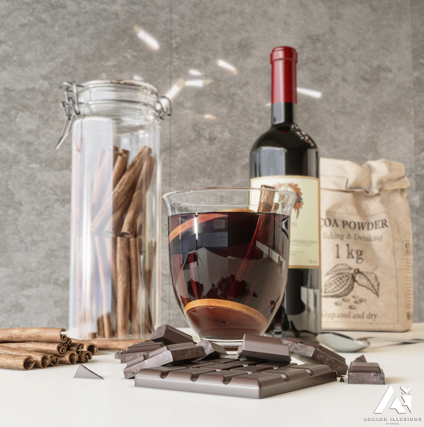 ArtStation - Wine - 3D Product Rendering