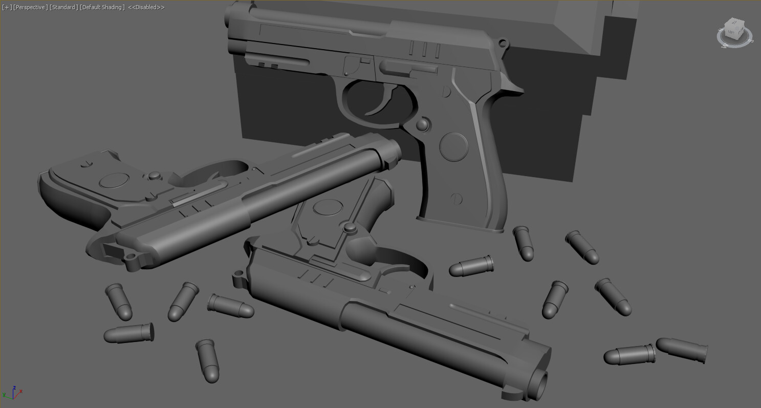 ArtStation - 9 MM Pistol Gun