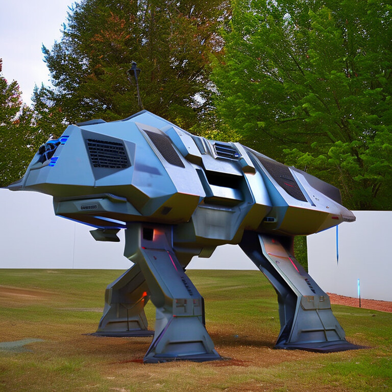 ArtStation - Futuristic combat walker