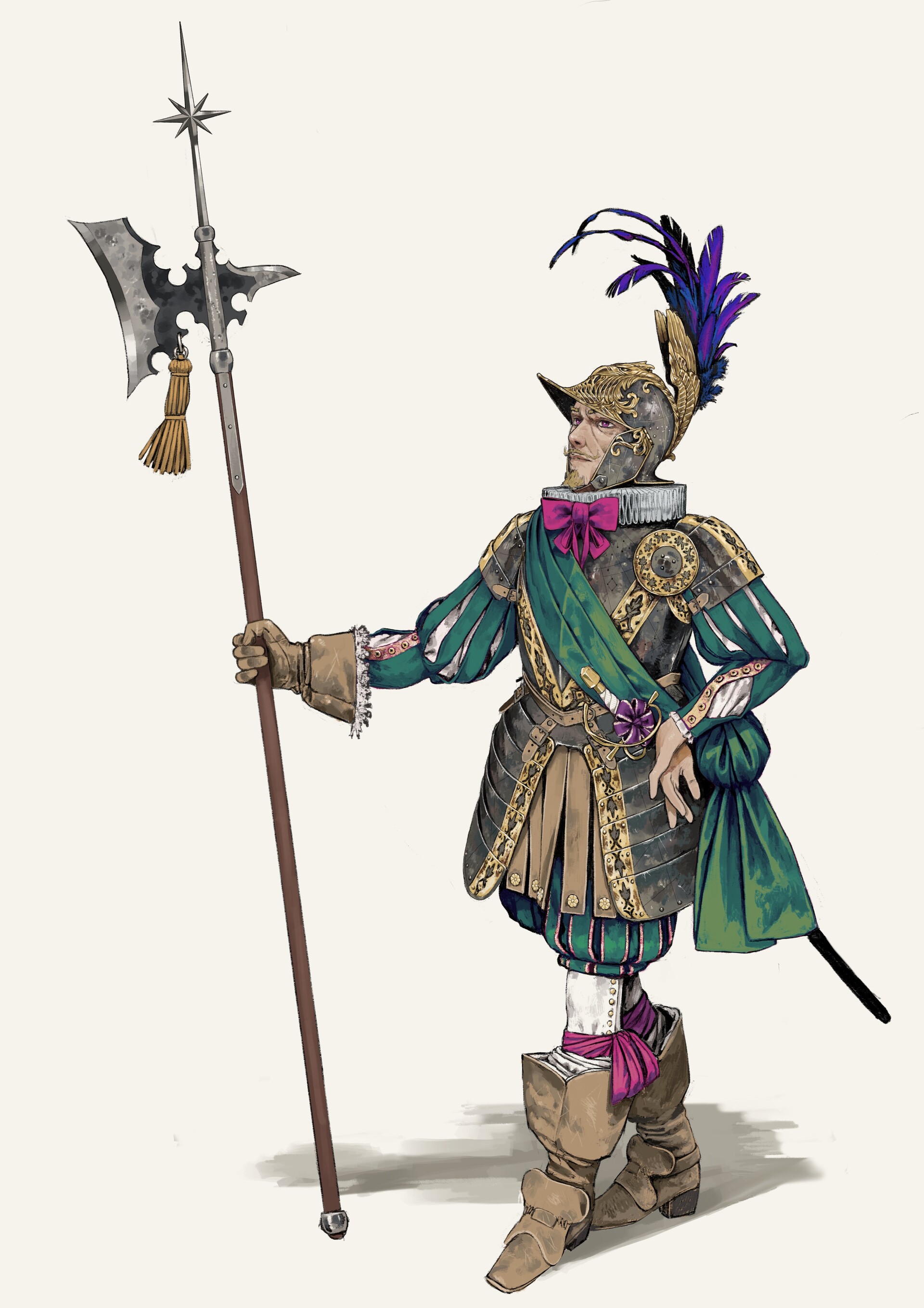 ArtStation - Peacock Halberdier