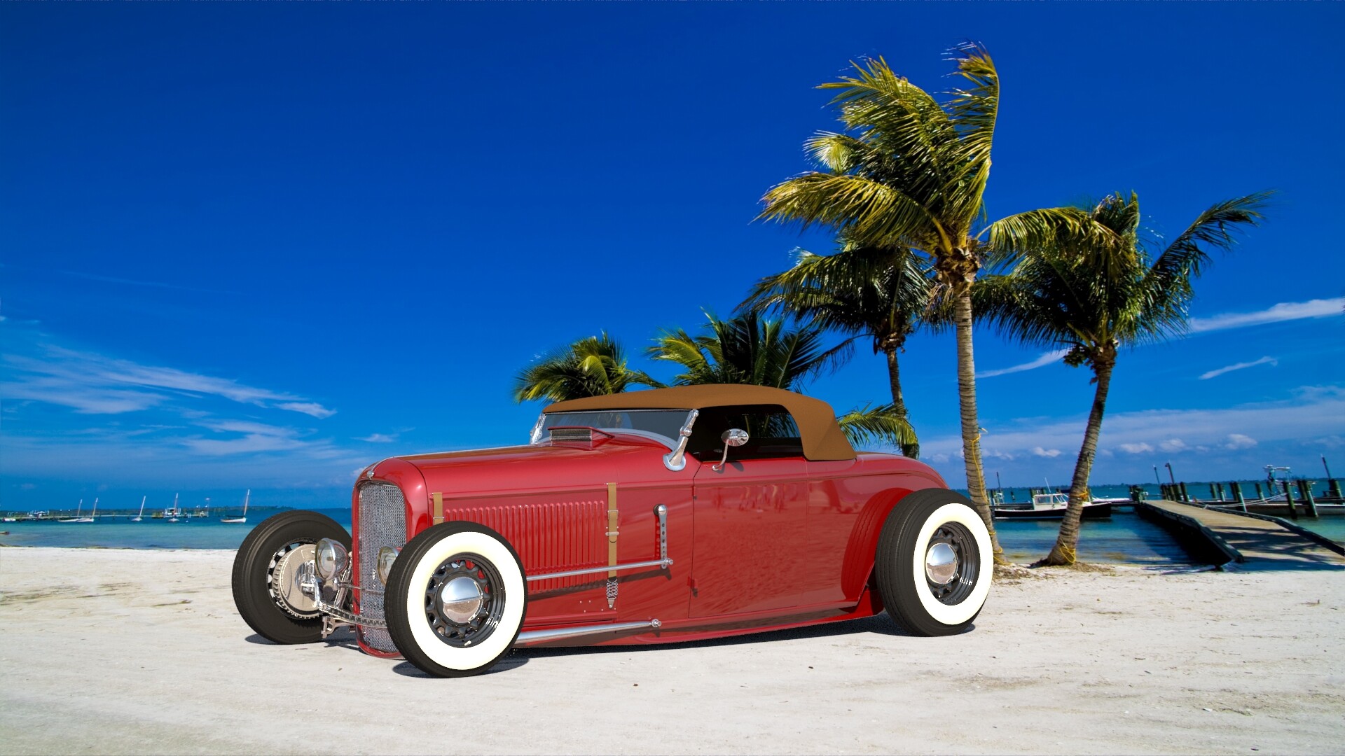 ArtStation - hot rods and mercedes 300 sl